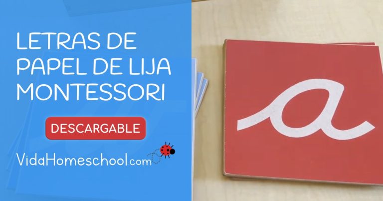 Letras de Lija Montessori en el Homeschooling